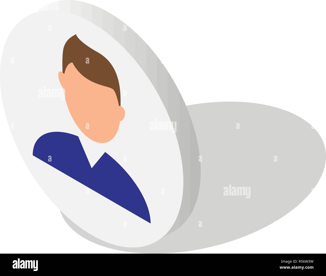 Man avatar icon set. Isometric set of man avatar vector icons for web ...