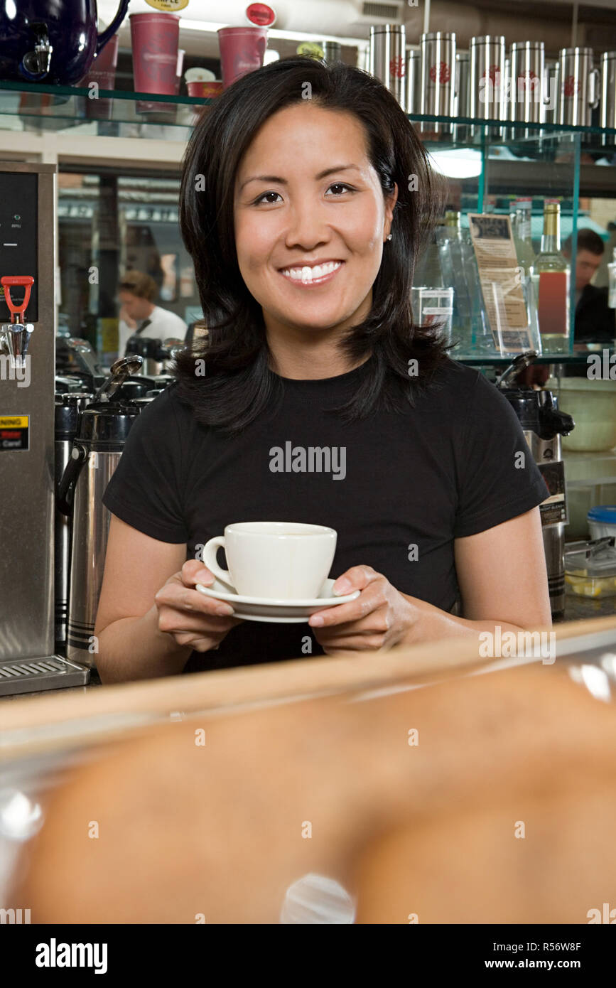Waitress laughing at camera hi-res stock photography and images - Alamy