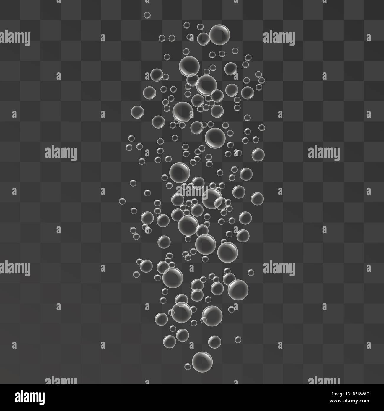 Soda bubbles icon. Realistic illustration of soda bubbles vector icon for web design Stock ...