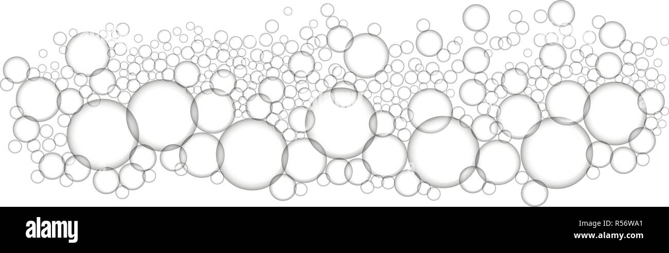 Clear bubbles icon. Realistic illustration of clear bubbles vector icon ...