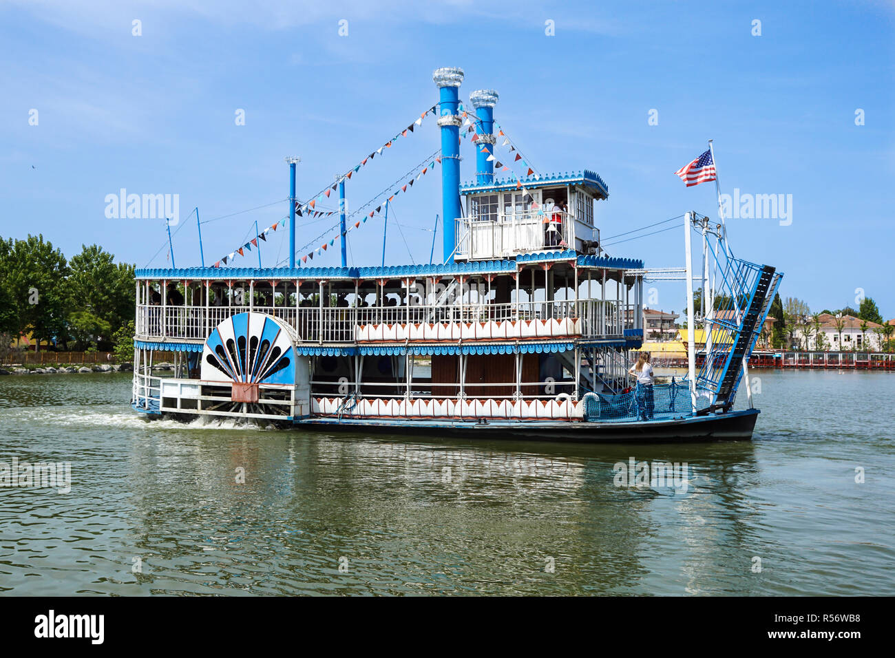 Steam boat river canal hi-res stock photography and images - Alamy