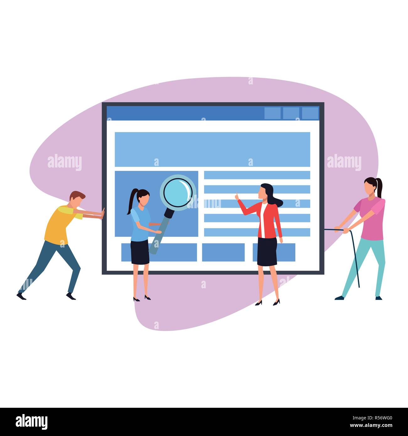teamwork data research Stock Vector Image & Art - Alamy