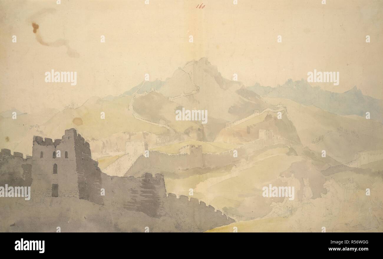 The Great Wall of China. Album of 220 drawings, chiefly profiles of ...