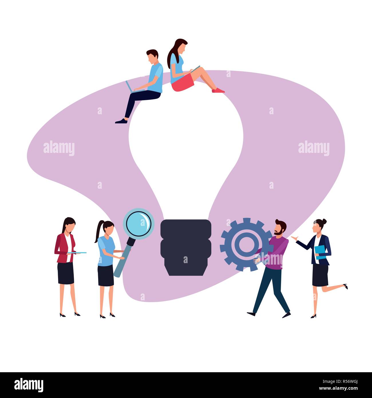 teamwork creative design Stock Vector Image & Art - Alamy