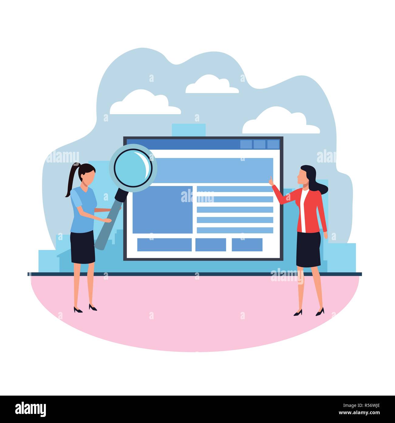 teamwork data research Stock Vector Image & Art - Alamy