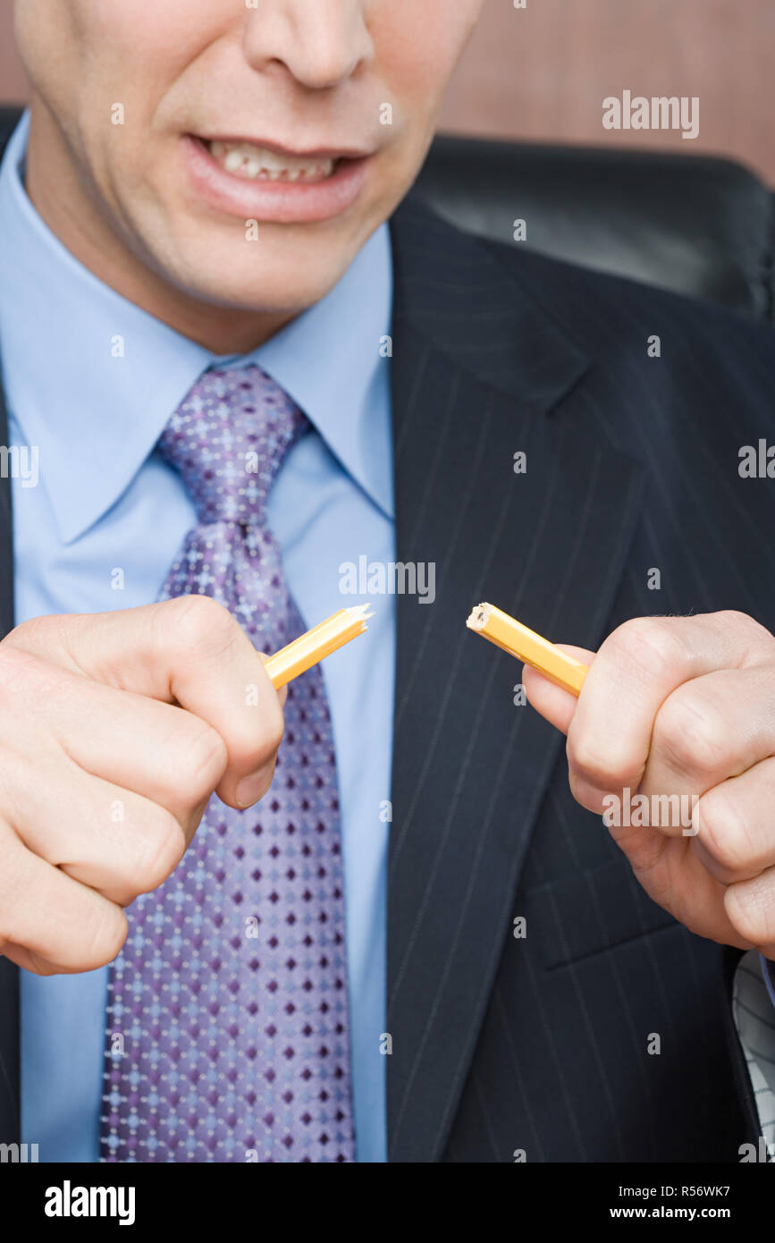 Pencil angry stress frustration hi-res stock photography and images - Alamy