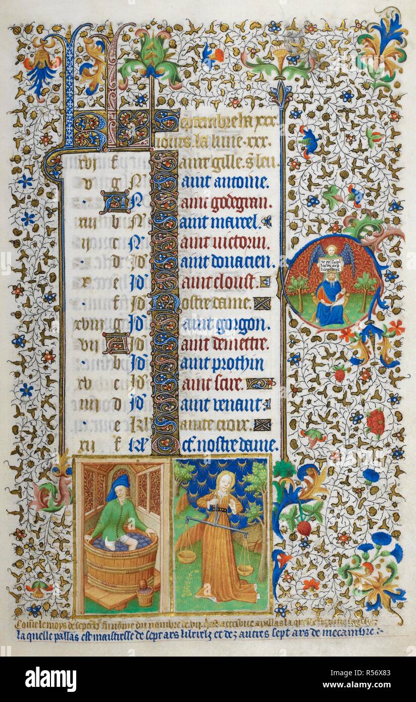 Calendar page for September. Borders of arabesque and flower pattern ...