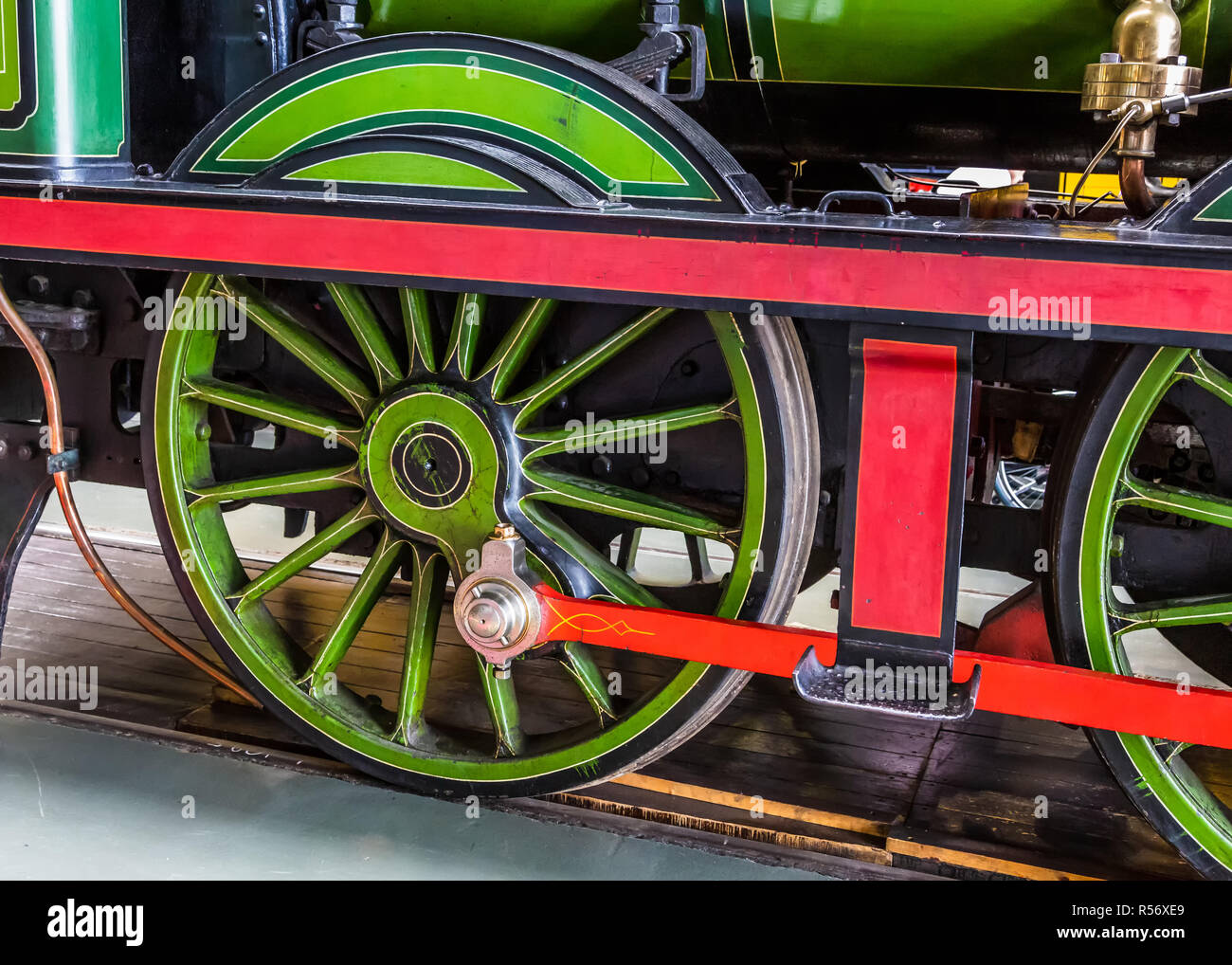 Early days of steam locomotives at National Railway Museum Stock Photo ...