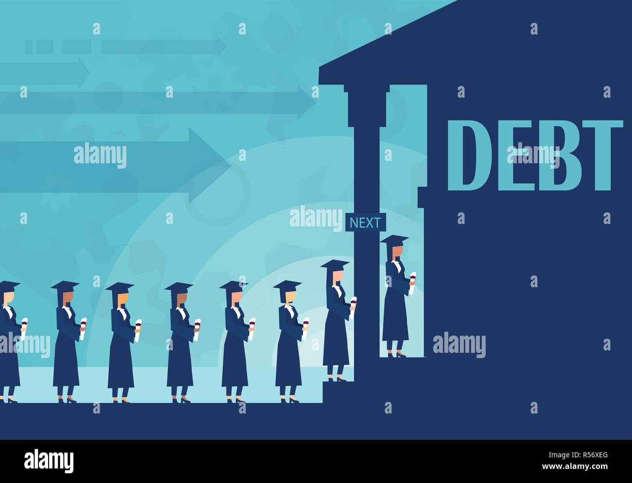 College employment Stock Vector Images - Alamy