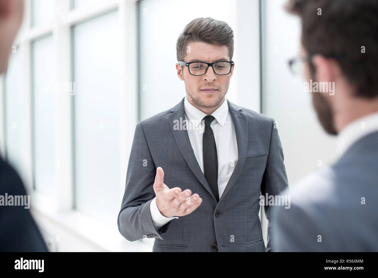 boss and staff standing in the office Stock Photo - Alamy boss and staff standing in the office Stock Photo - Alamy