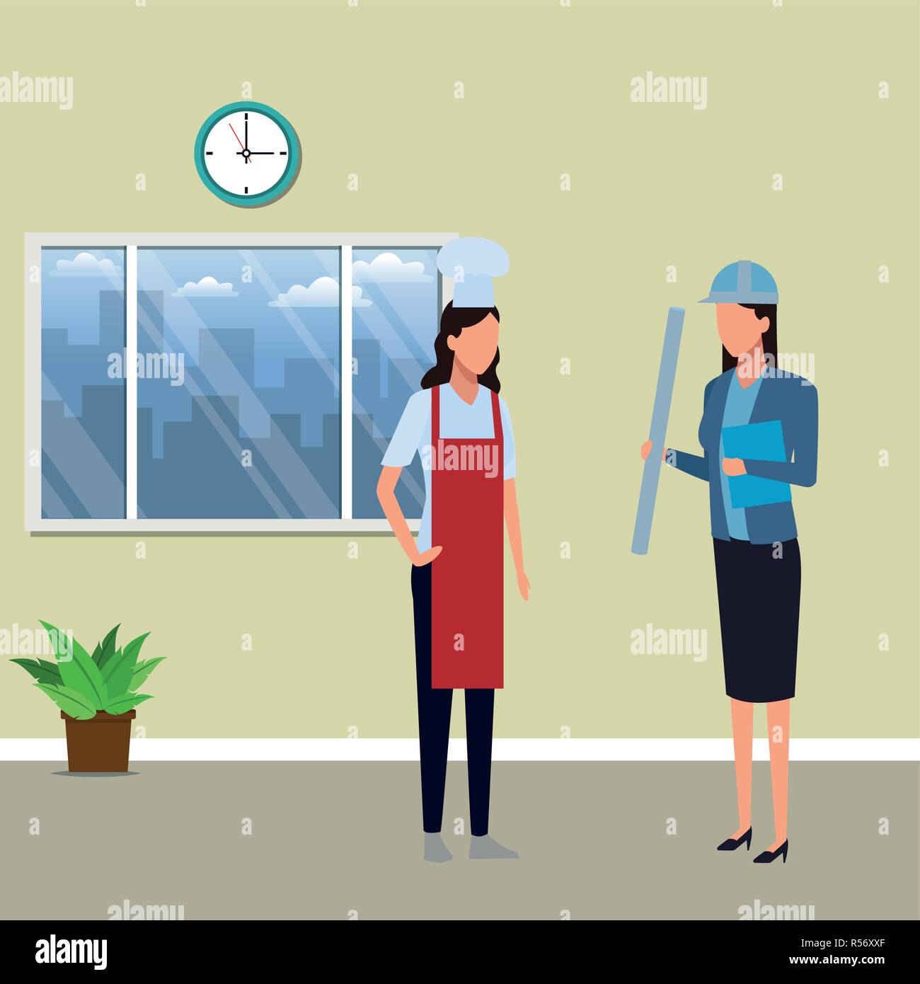 People job and occupation Stock Vector Image & Art - Alamy