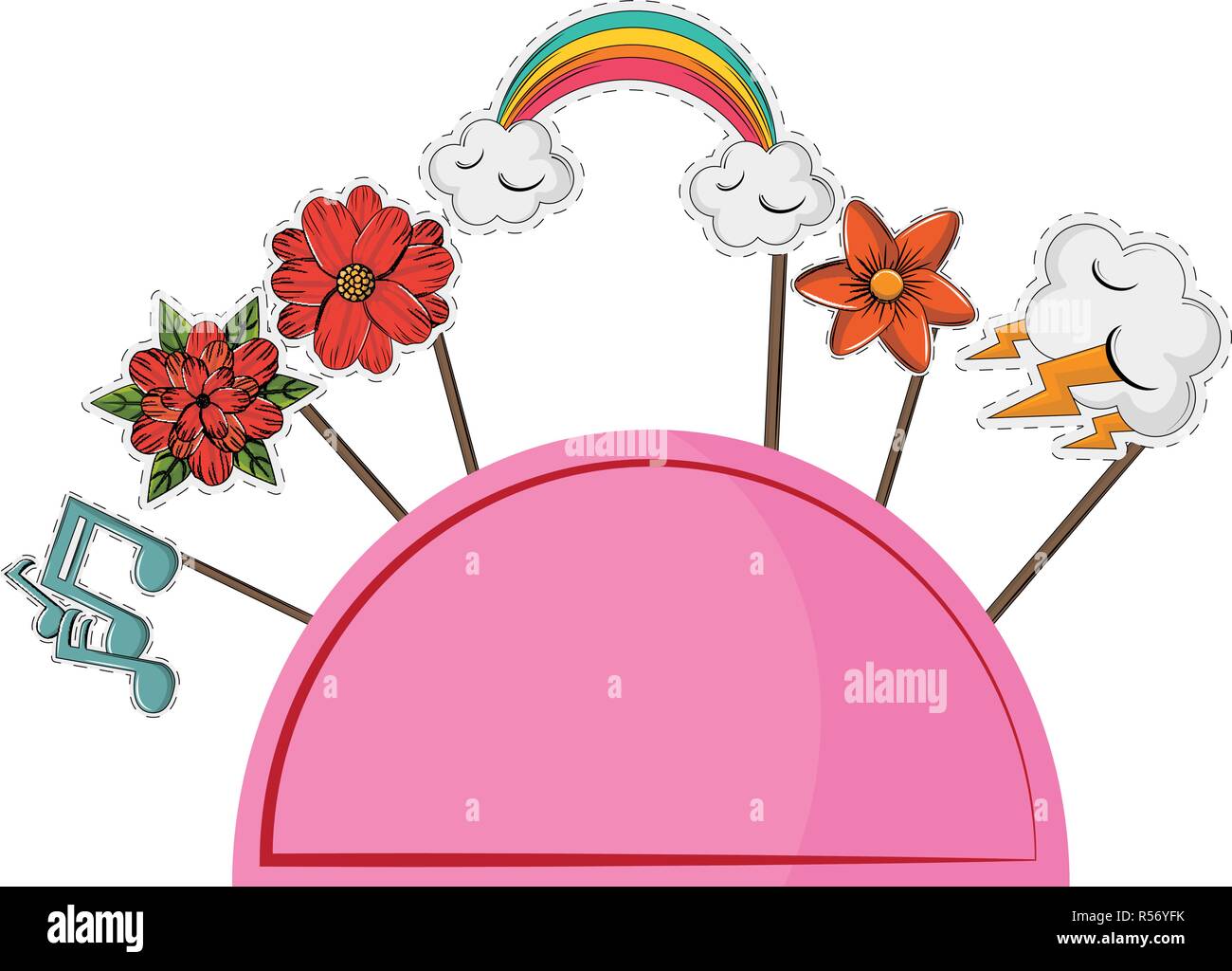 Flower props Stock Vector Images - Alamy