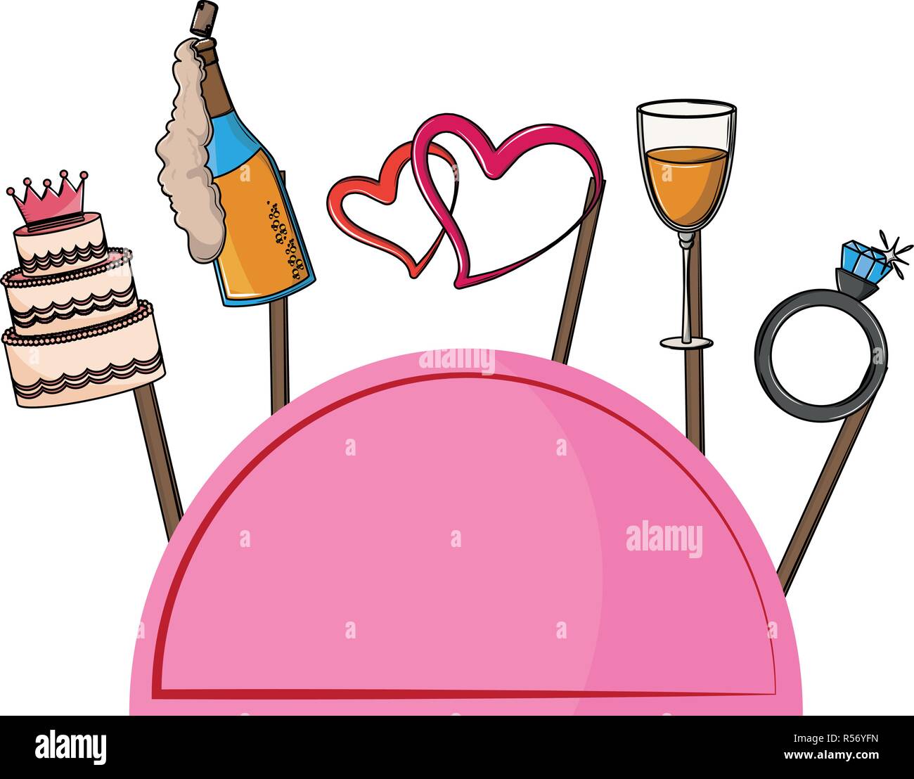 Party booth props Stock Vector Image & Art - Alamy