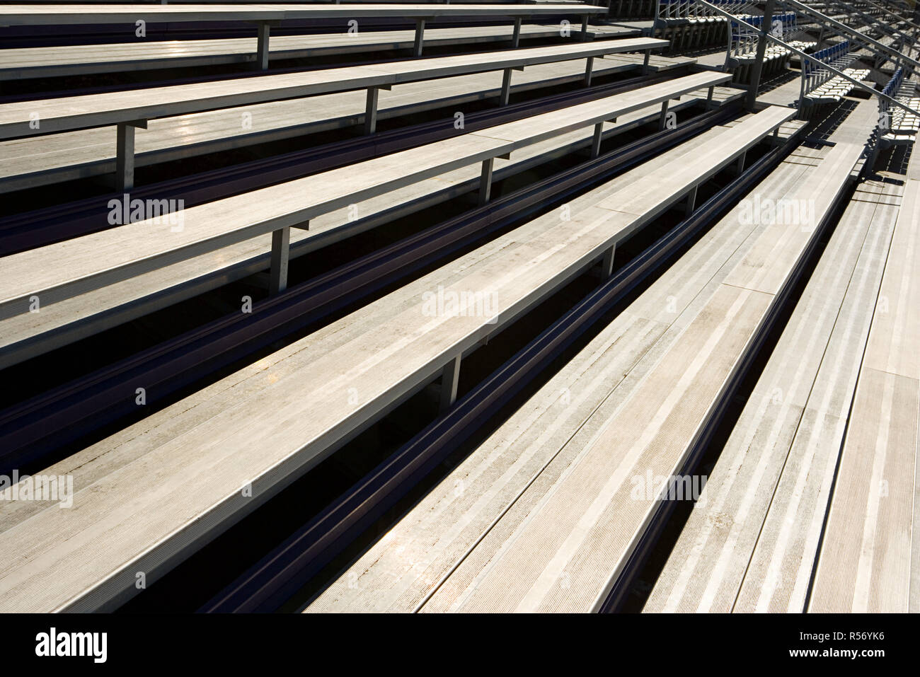 School bleachers outdoor hi-res stock photography and images - Alamy