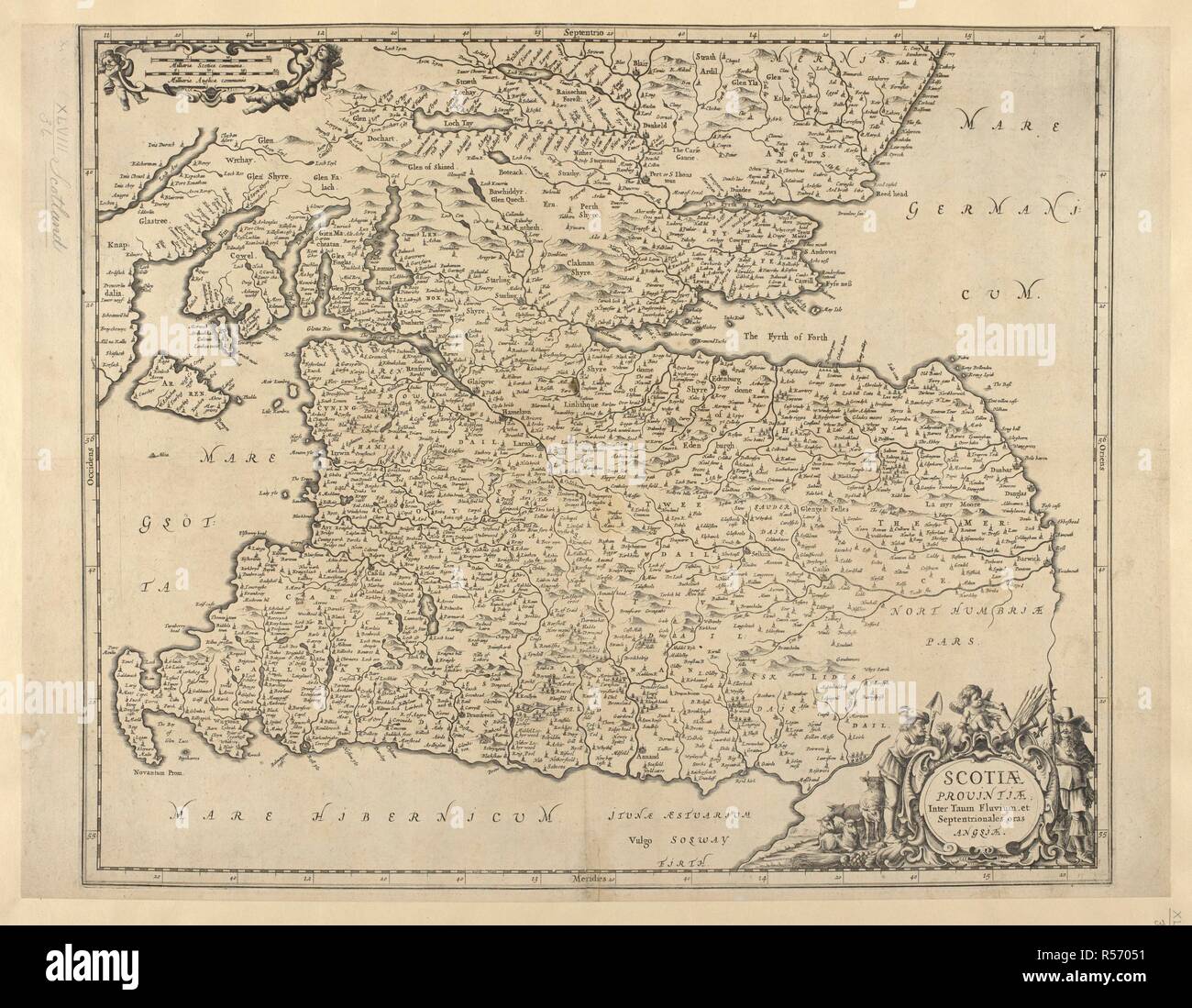 A map of the area between the River Tay in Scotland and the north of ...