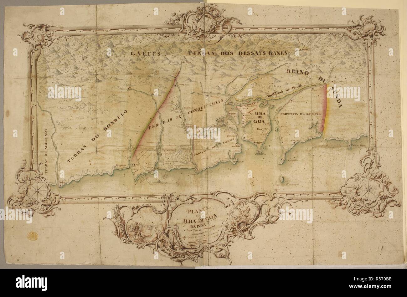 1750 india map hi-res stock photography and images - Alamy