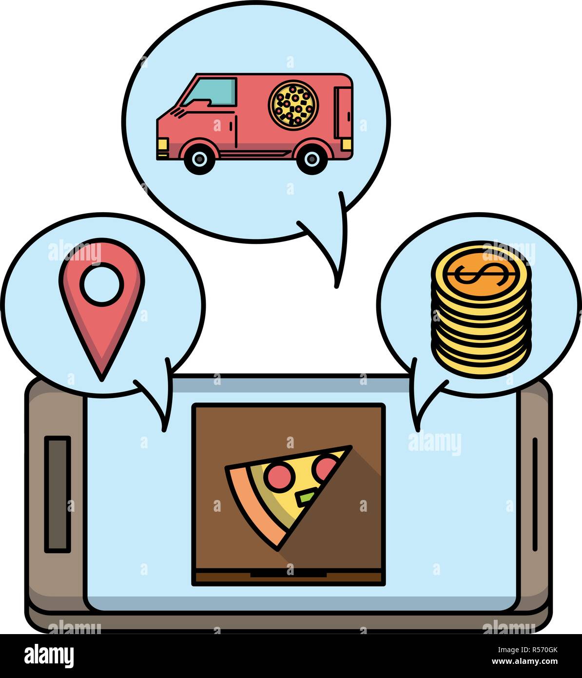 Online food order and delivery Stock Vector Image & Art - Alamy