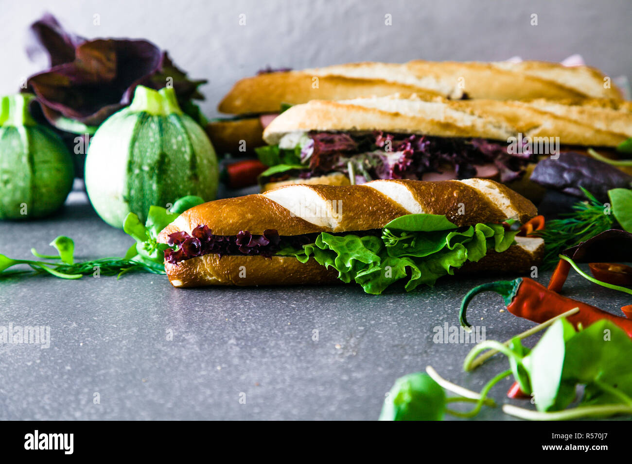 Two delicious looking sandwiches hi-res stock photography and images ...