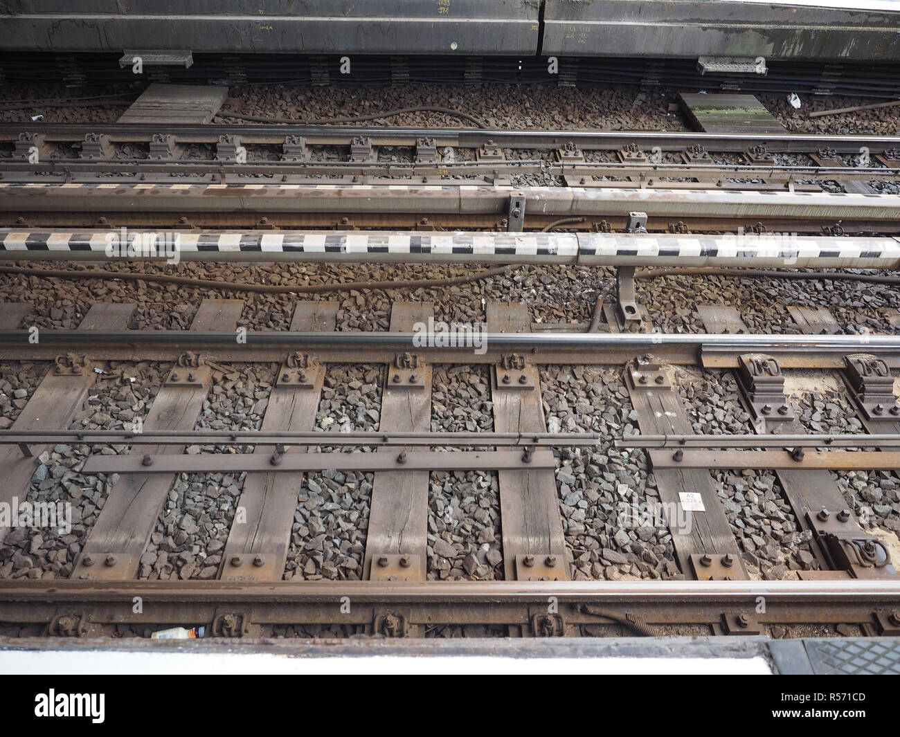railroad railway tracks Stock Photo - Alamy