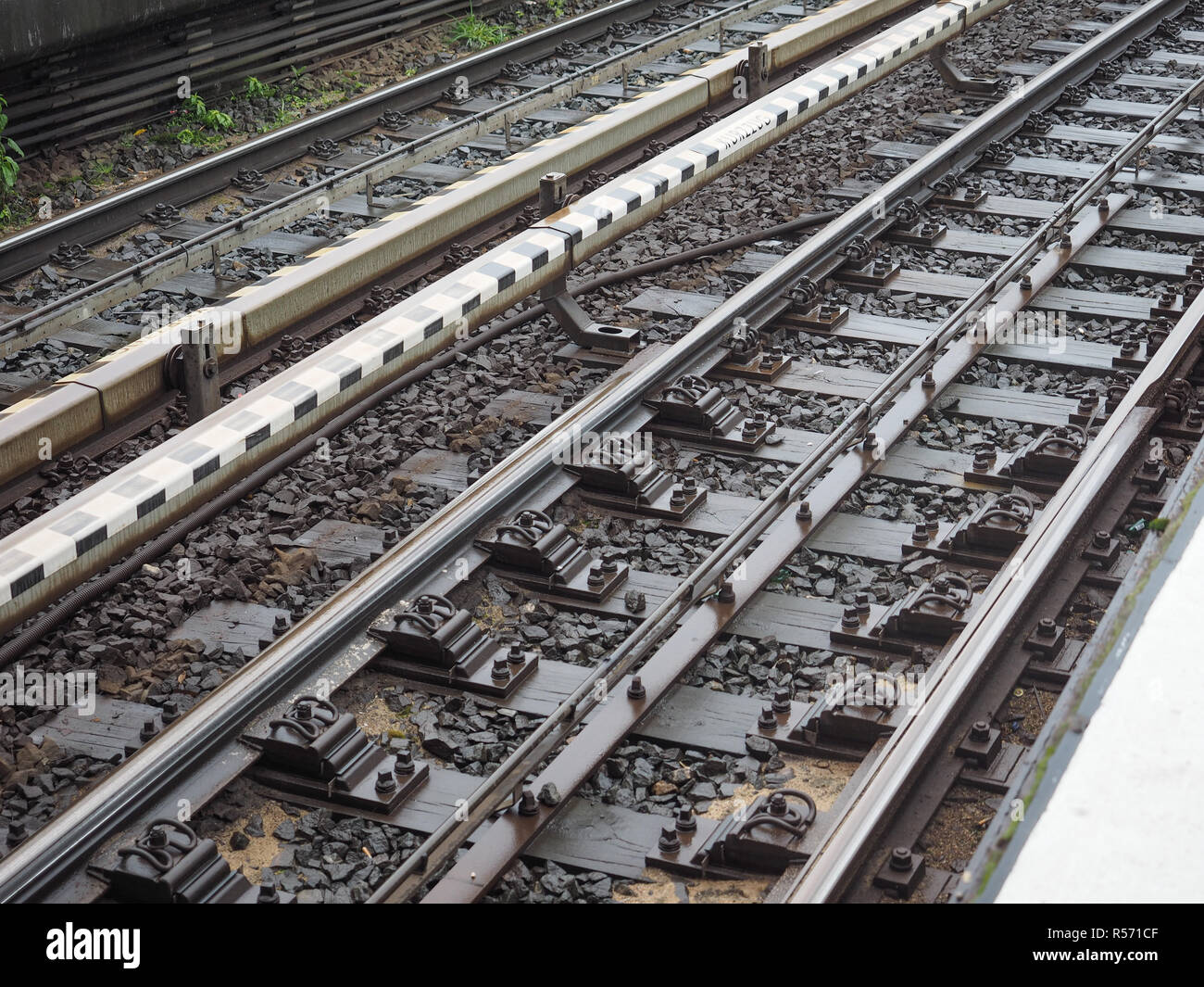 railroad railway tracks Stock Photo - Alamy
