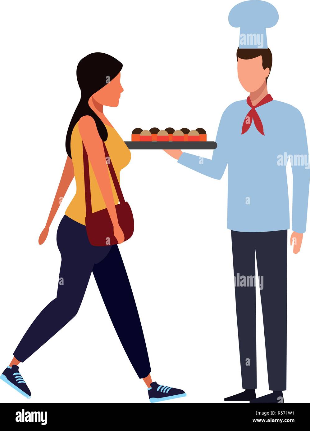 Walking snacks Stock Vector Images - Alamy