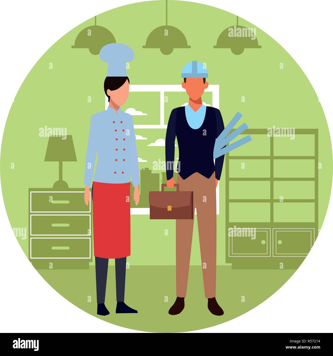 Chef job and occupation Stock Vector Image & Art - Alamy