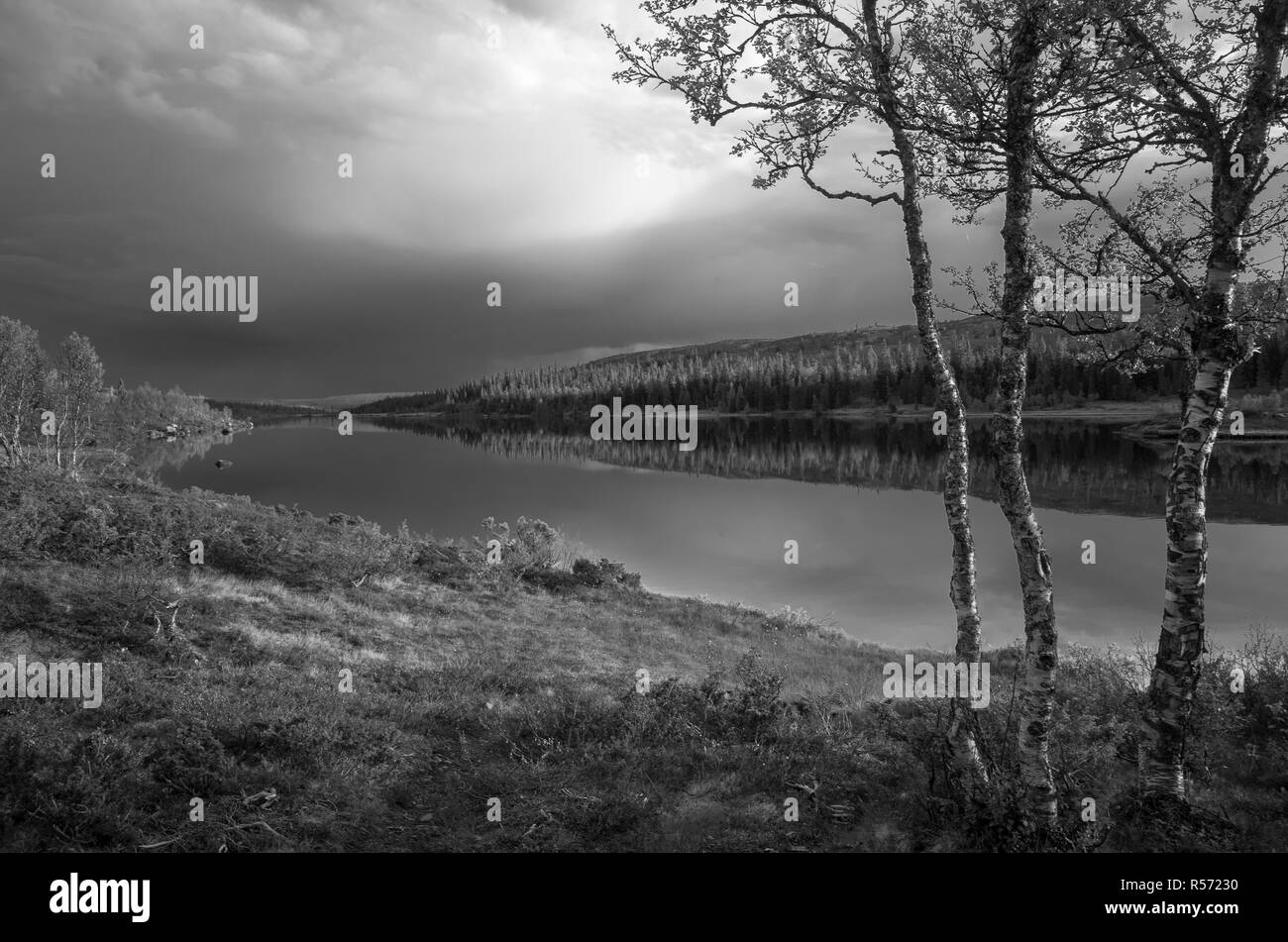 Lit mountains Black and White Stock Photos & Images - Alamy