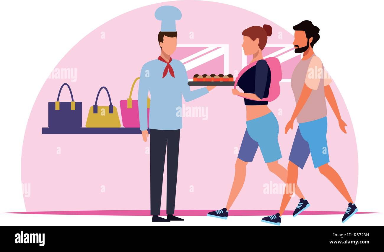 Chef walking Stock Vector Images - Alamy