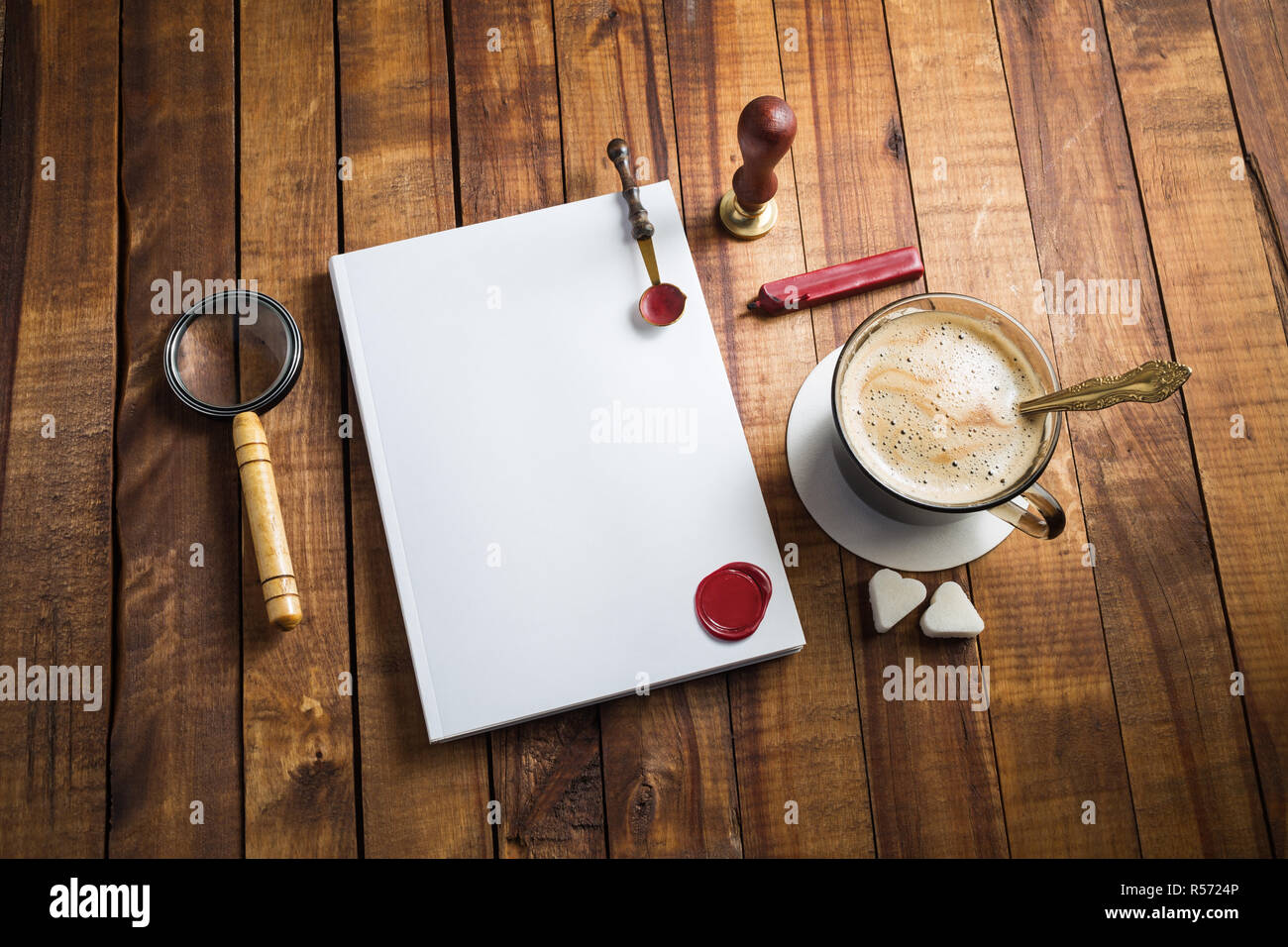 Book and vintage stationery Stock Photo - Alamy