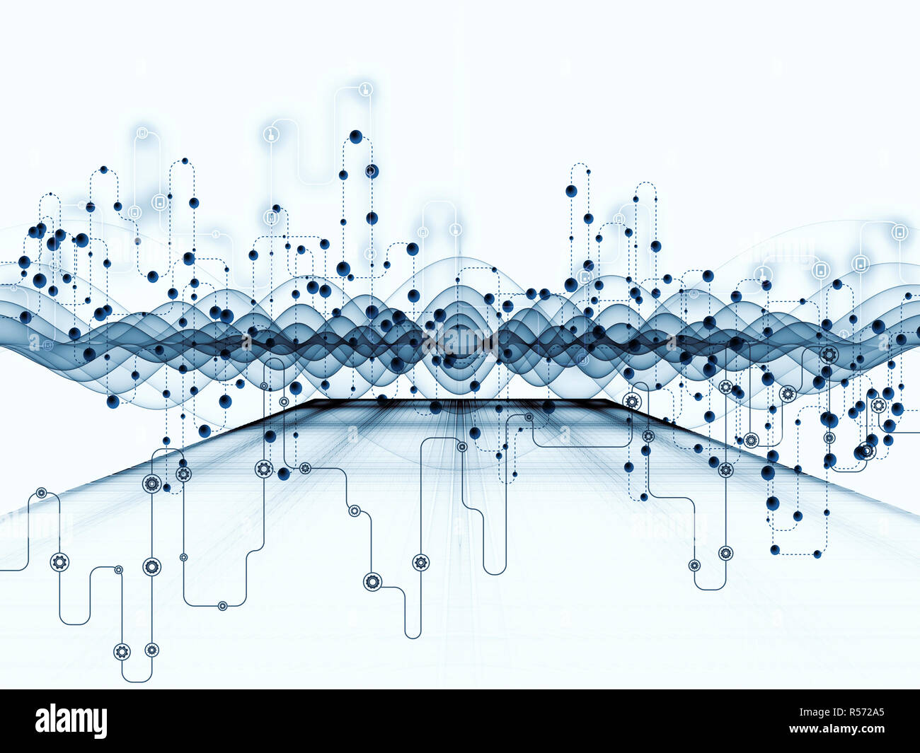 Visualization of Digital Data Transfers Stock Photo - Alamy