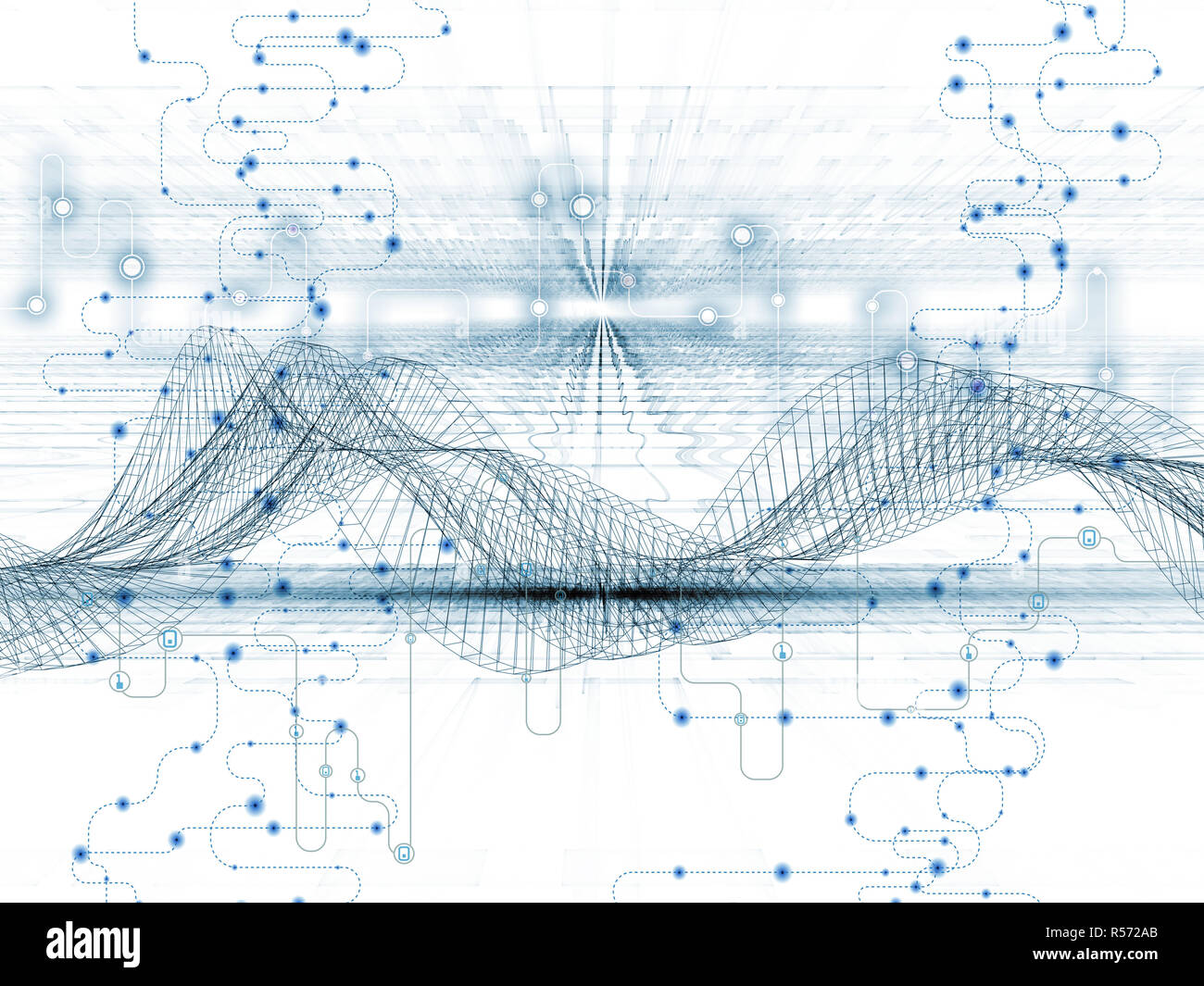 Visualization of Digital Data Transfers Stock Photo - Alamy
