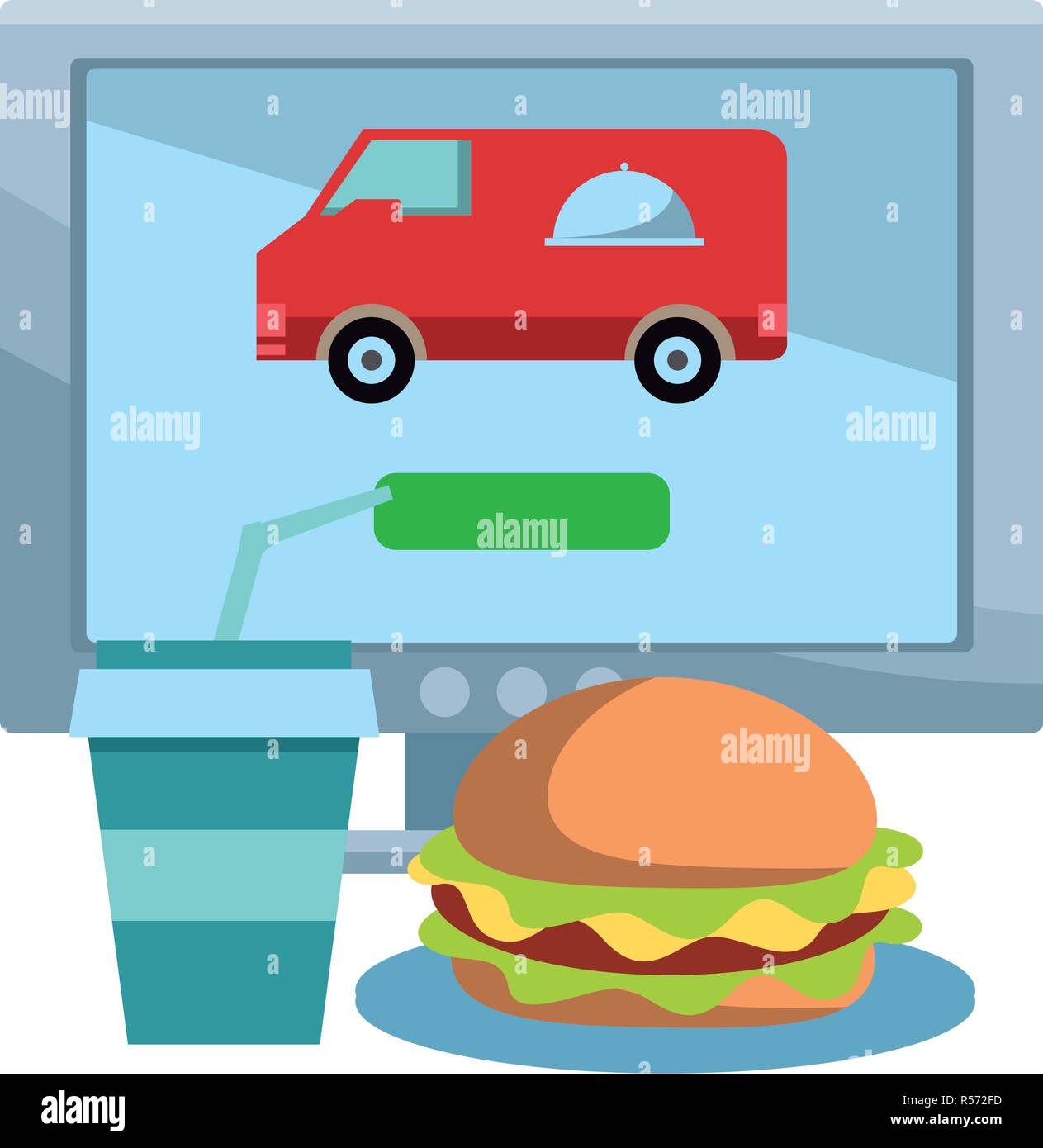 Online food order and delivery Stock Vector Image & Art - Alamy