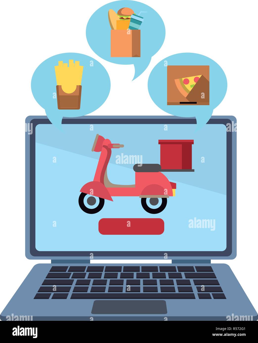 Online food order and delivery Stock Vector Image & Art - Alamy