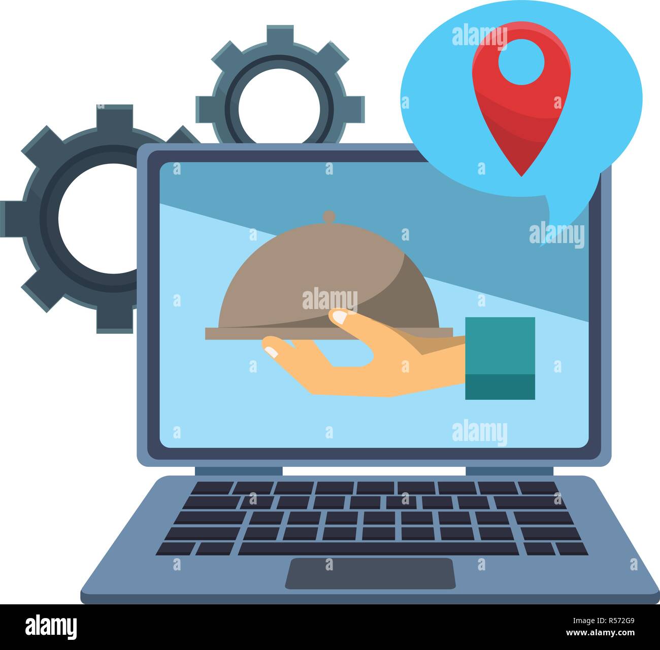 Online food order and delivery Stock Vector Image & Art - Alamy