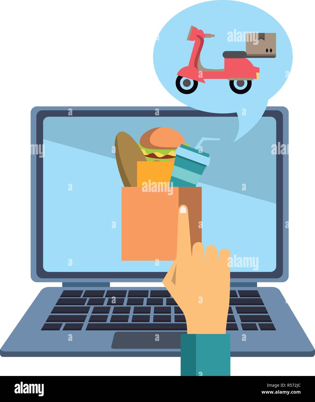 Online food order and delivery Stock Vector Image & Art - Alamy