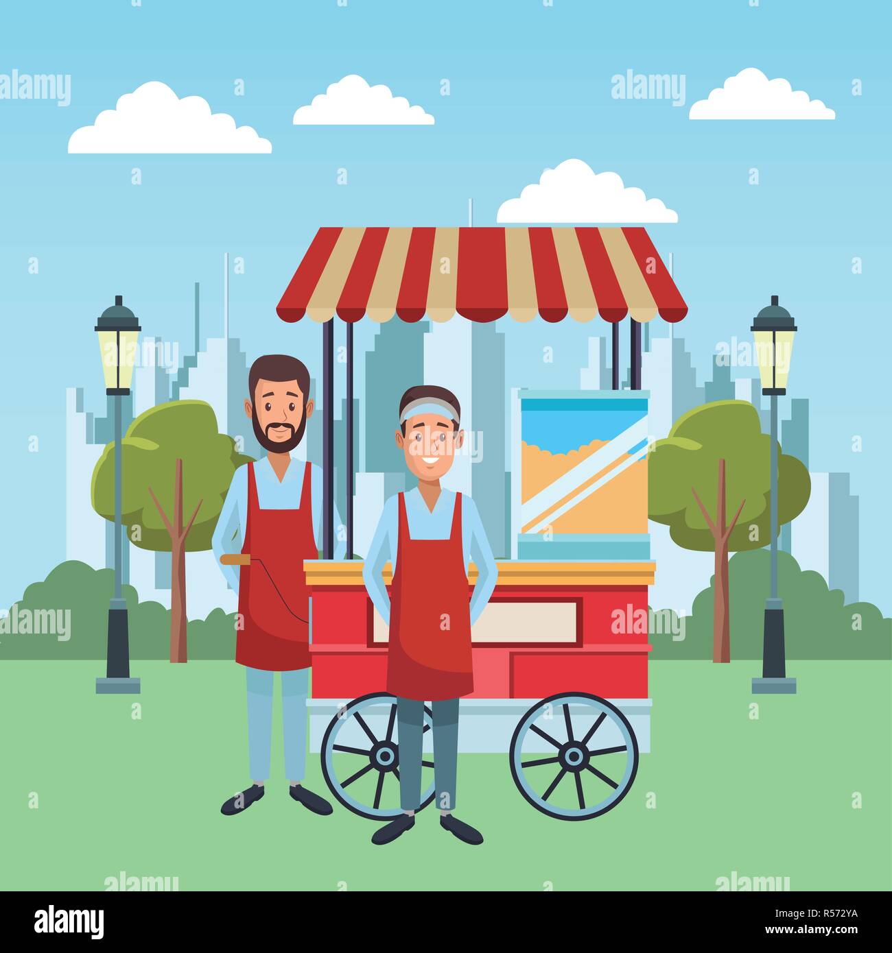 Pop corn business cartoons Stock Vector Image & Art - Alamy