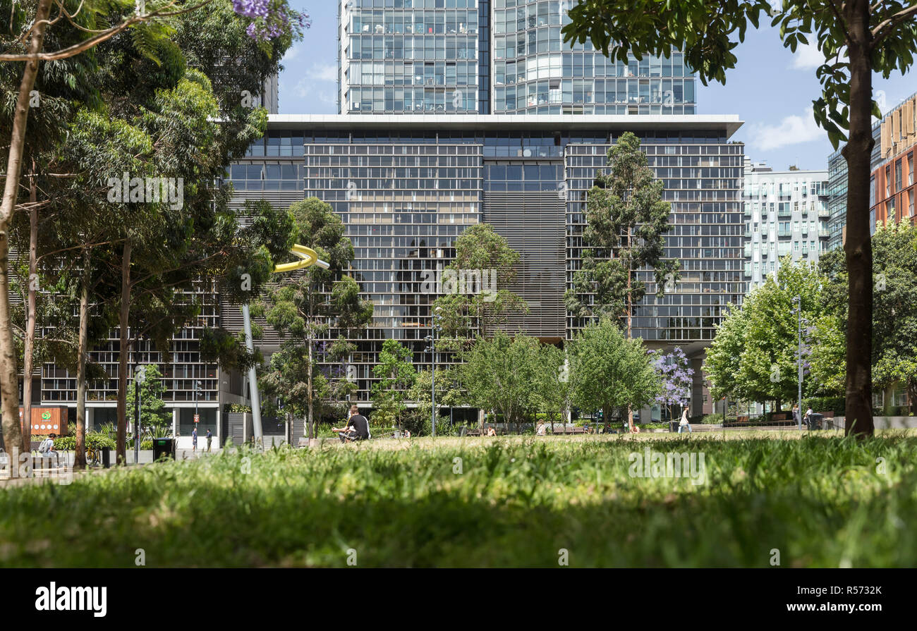 The Award-winning One Central park development in Sydney Stock Photo ...
