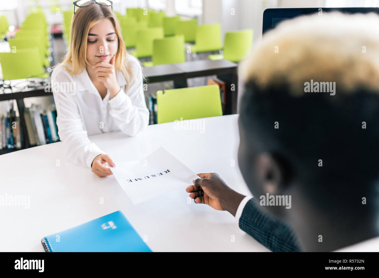 Funny job interview hi-res stock photography and images - Alamy