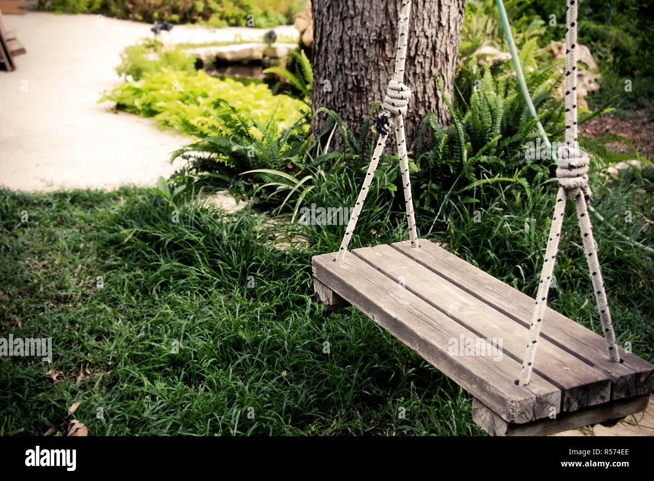 Old Wooden Swing High Resolution Stock Photography and Images - Alamy