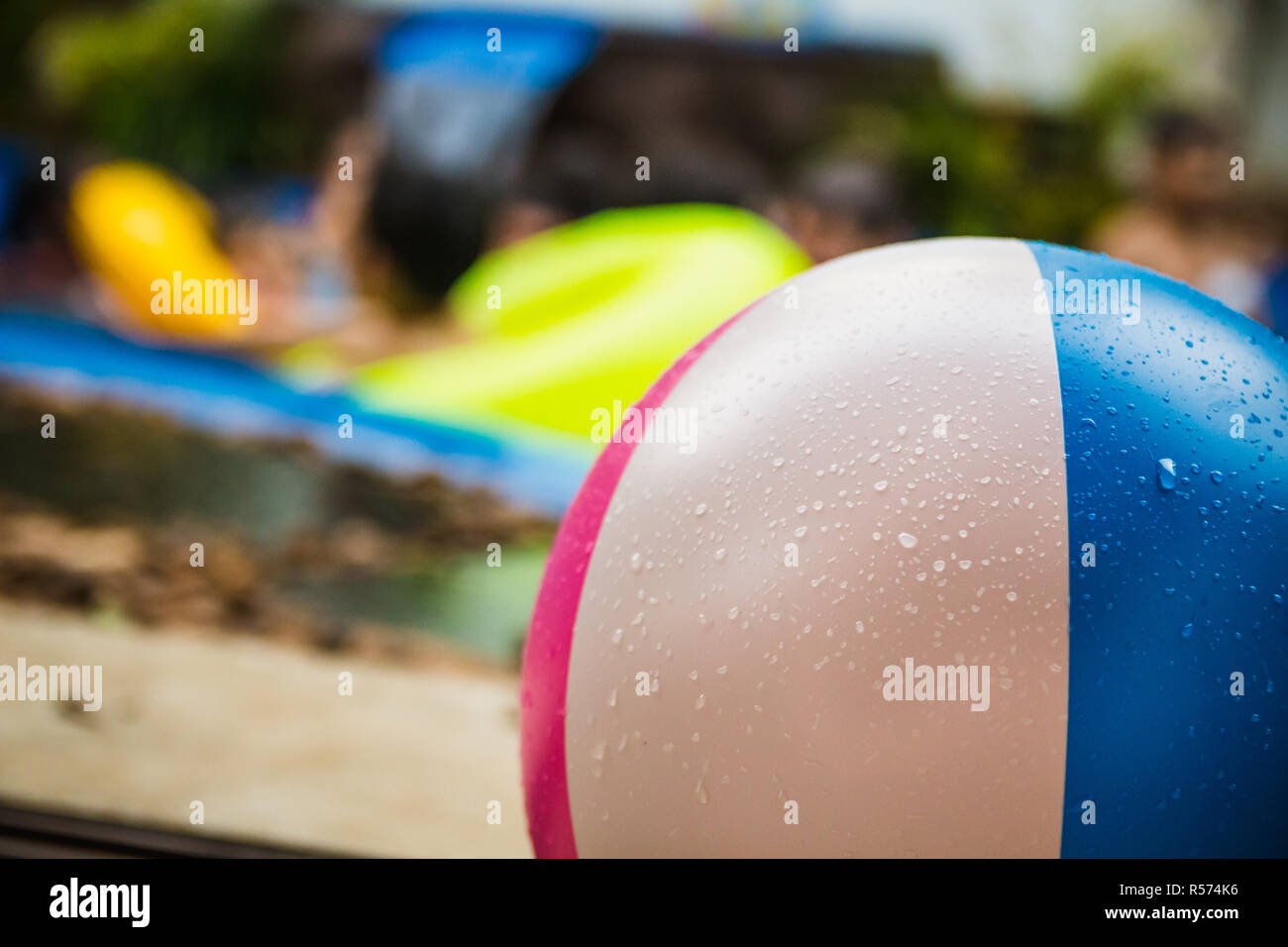 Beachball In Swimming Pool High Resolution Stock Photography and Images ...