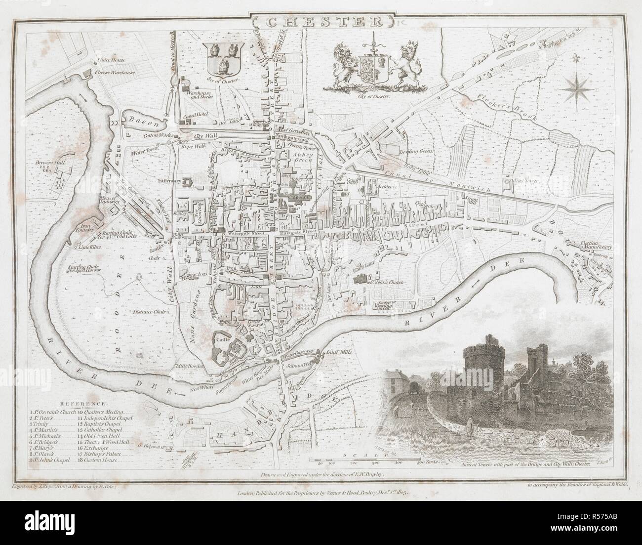 Chester map hi-res stock photography and images - Alamy