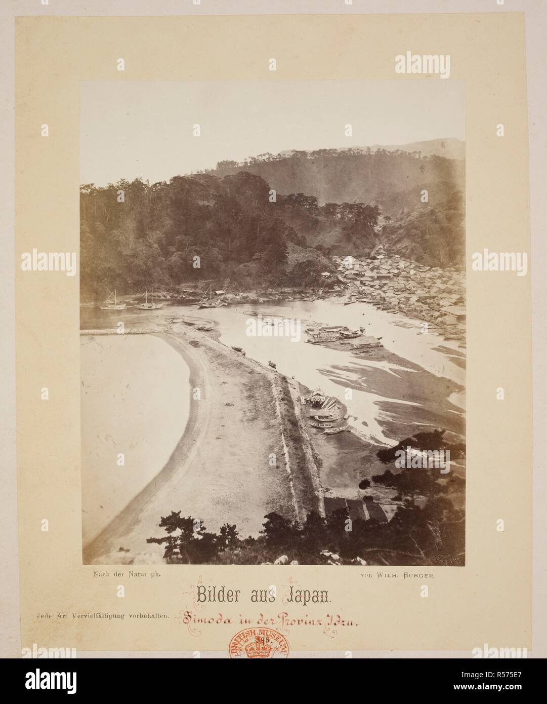 Simoda in der provinz idsu. Shimoda, on the Izu peninsula. [A Series of ...