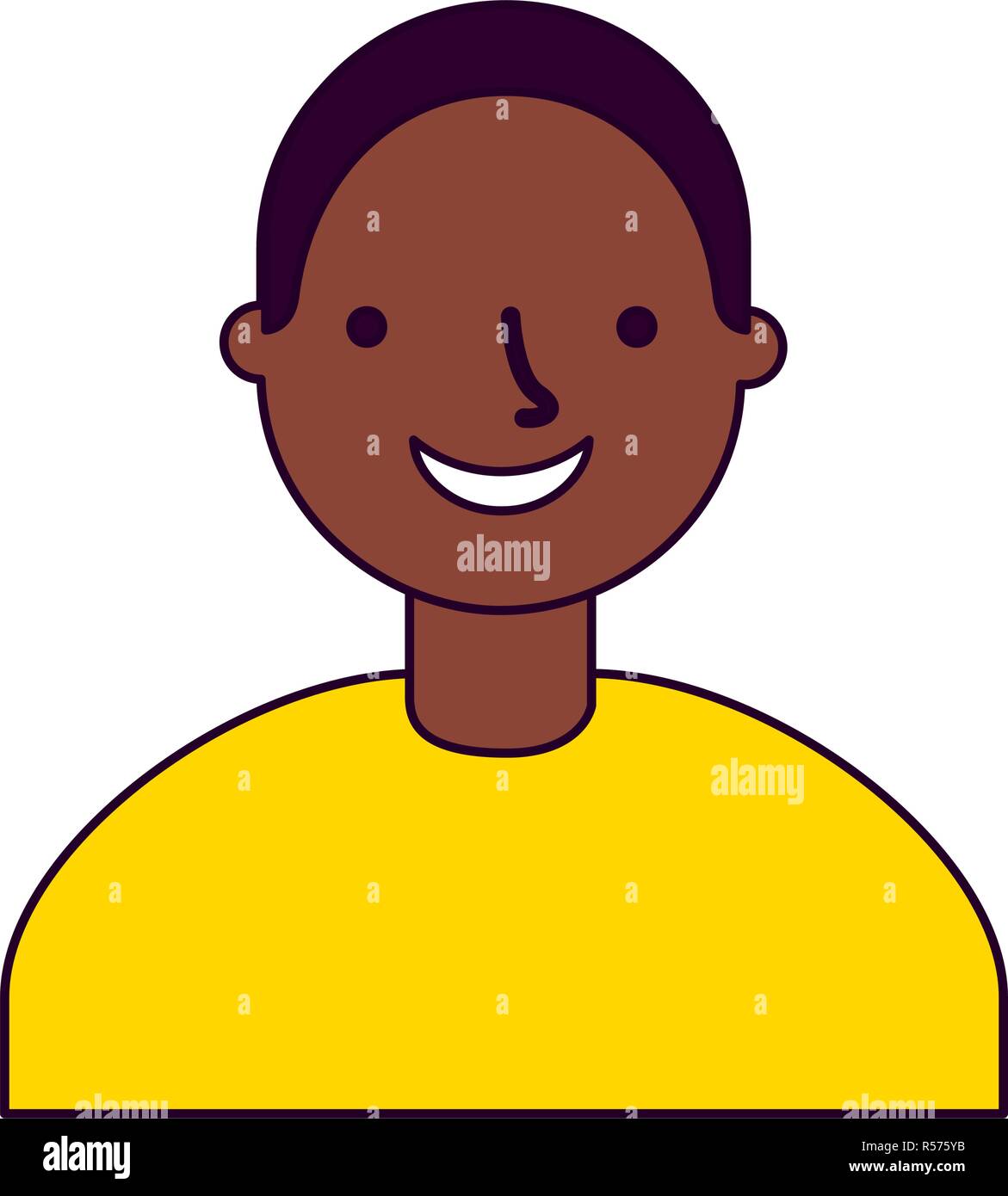 portrait man on white background vector illustration Stock Vector Image ...