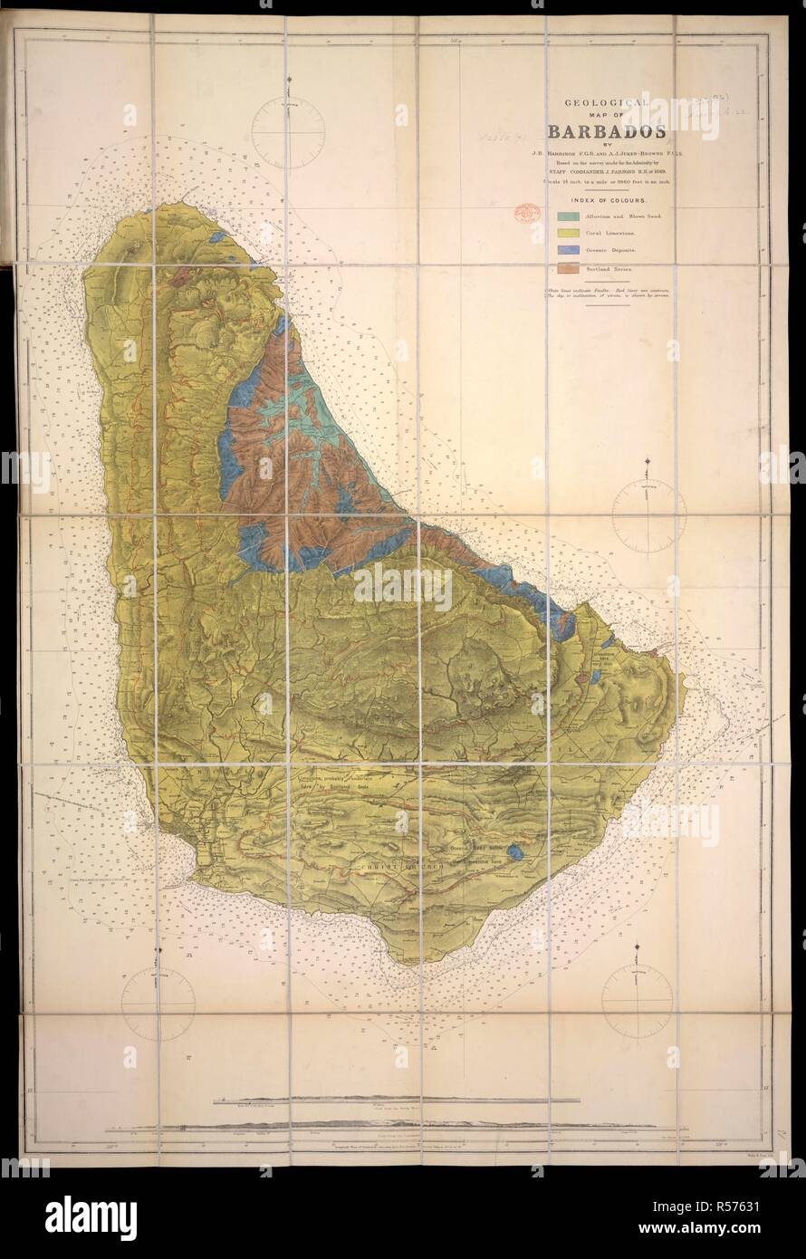 Geological map of barbados hi-res stock photography and images - Alamy