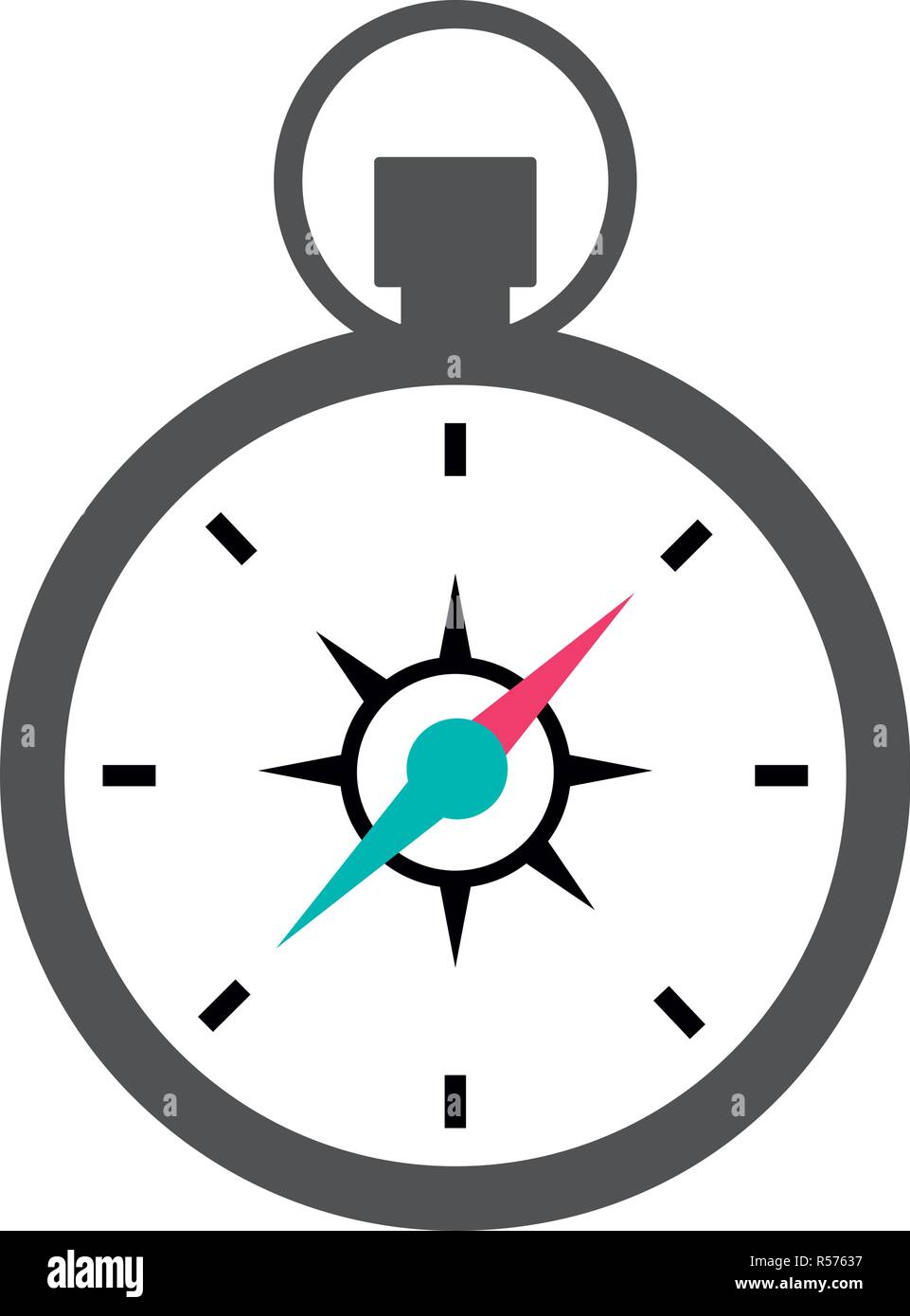 compass tool on white background vector illustration Stock Vector Image ...