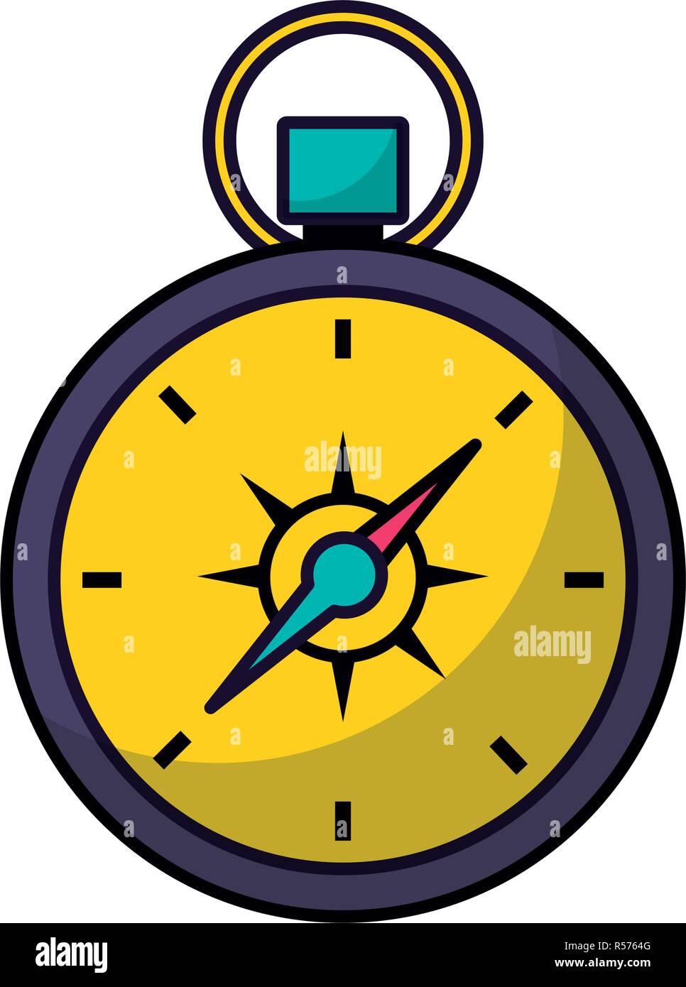 compass tool on white background vector illustration Stock Vector Image ...