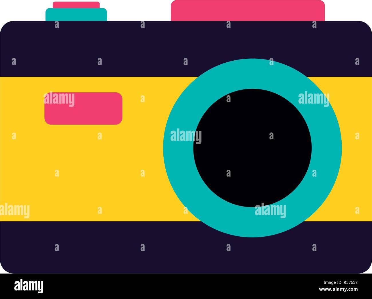 photography camera on white background vector illustration Stock Vector ...