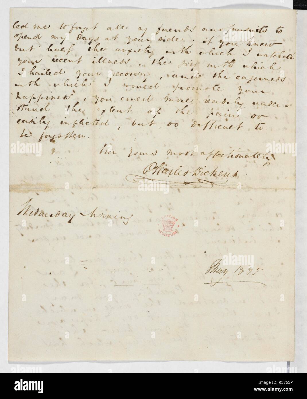 Letter from Charles Dickens to Catherine Hogarth, May 1835. LETTERS OF ...
