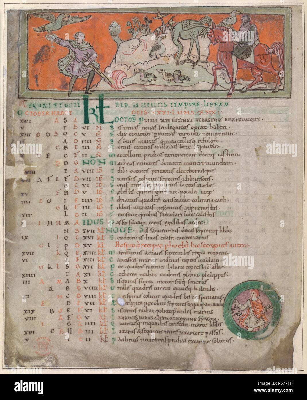 Anglo saxon calendar hi-res stock photography and images - Alamy