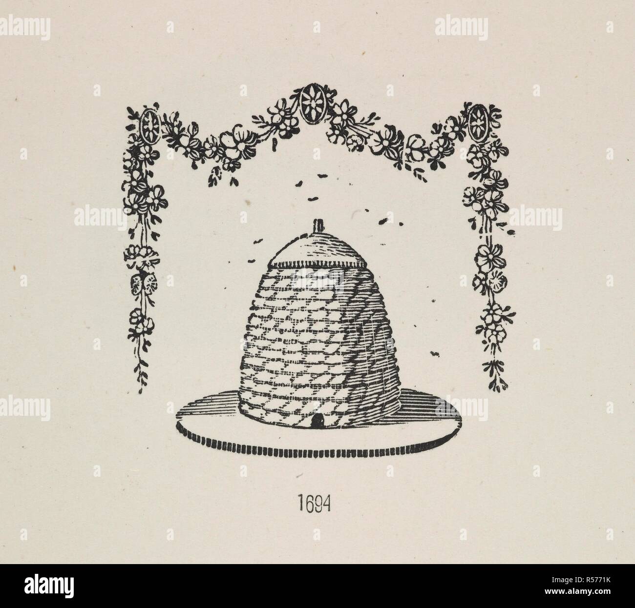 Woodcut of bee hi-res stock photography and images - Alamy